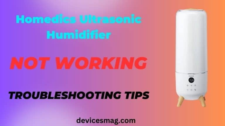 Homedics Ultrasonic Humidifier Not Working-Troubleshooting Tips ...